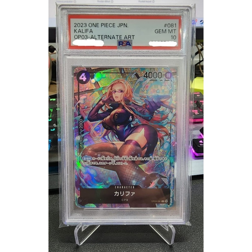 Jual Baru Psa10 2023 One Piece Tcg Kalifa Alternate Art Op03-081 Terbaru | Shopee Indonesia