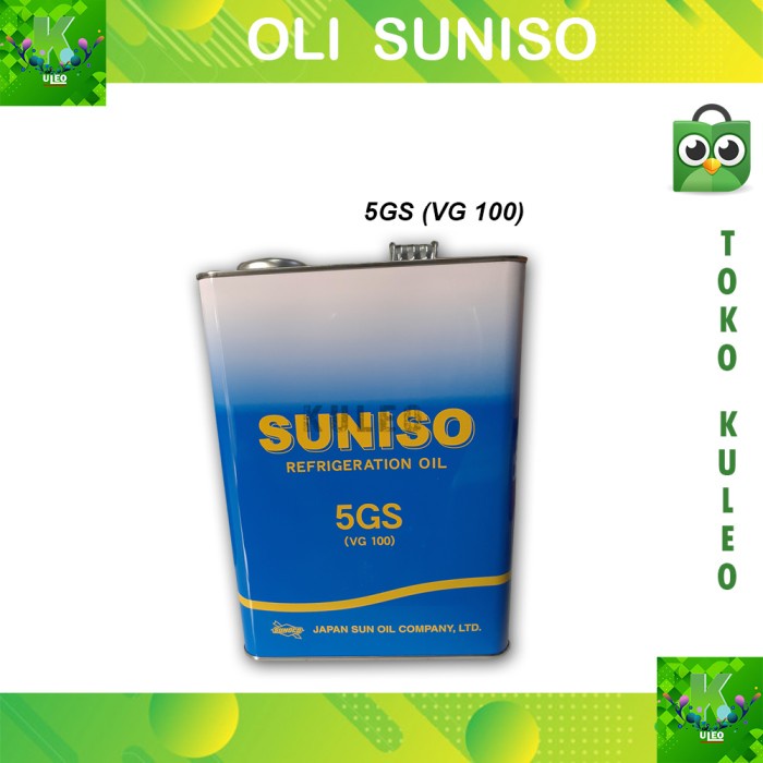 Jual COD Oli Suniso 5Gs Vg 100 / Oli Kompresor 4 Liter Kemasan Kaleng ...