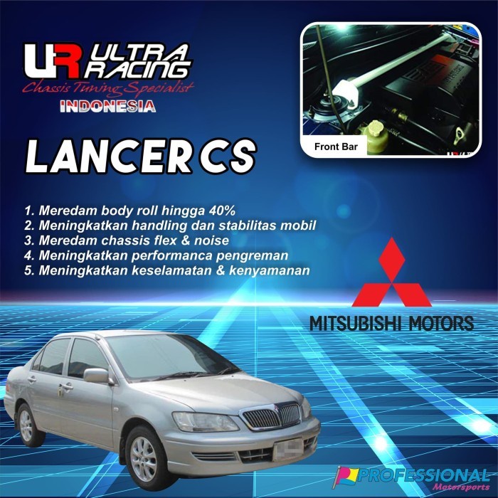 Jual [Baru] Strut Bar / Stabilizer Tambahan Ultra Racing Mitsubishi ...