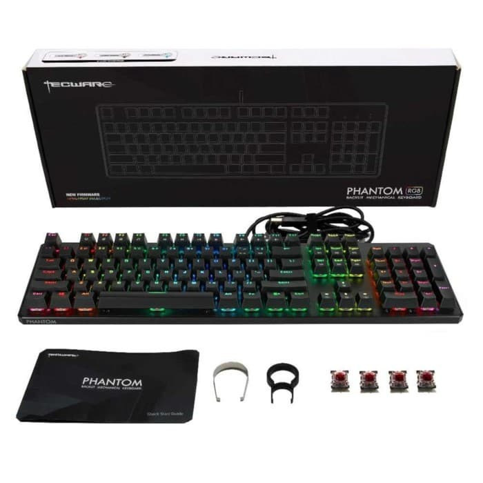 Jual Tecware Phantom 104 Rgb Mechanical Full Size Keyboard - Blue ...