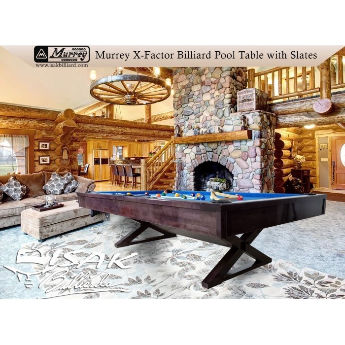 Jual Murrey X-Factor 9-ft Pool Table Slate - Meja Billiard Biliar 9 ft ...