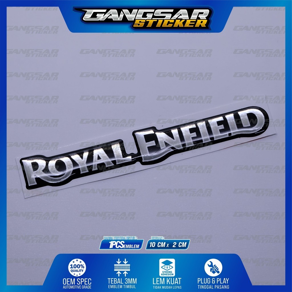 Jual Emblem logo royal enfield / emblem timbul royal enfield / sticker ...