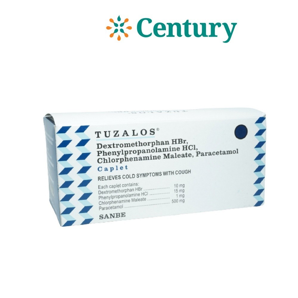 Jual TUZALOS 1 STRIP ISI 4 CAPLET / BATUK / PILEK / DEMAM / FLU ...