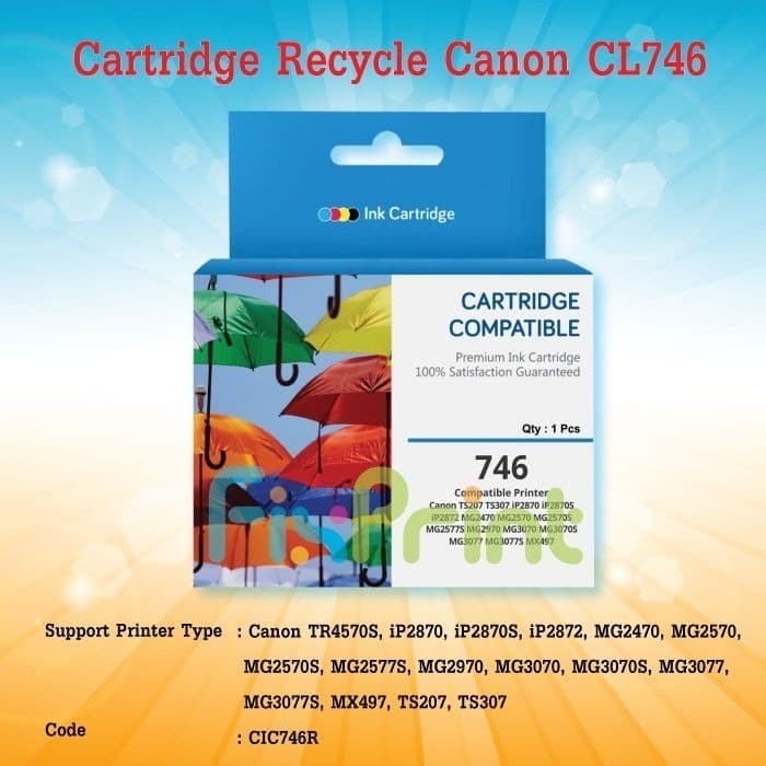 Jual Tinta Canon Cl746 Recycle Cartridge Cl 746 Color Cl-746 Printer ...