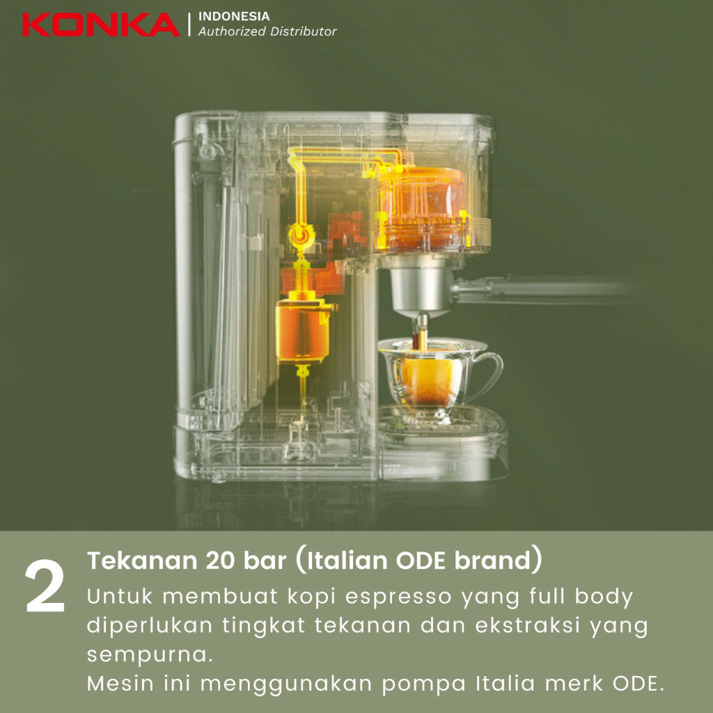 Jual Konka Espresso Coffee Machine Mesin Kopi - Kcf-Cs3 | Shopee Indonesia