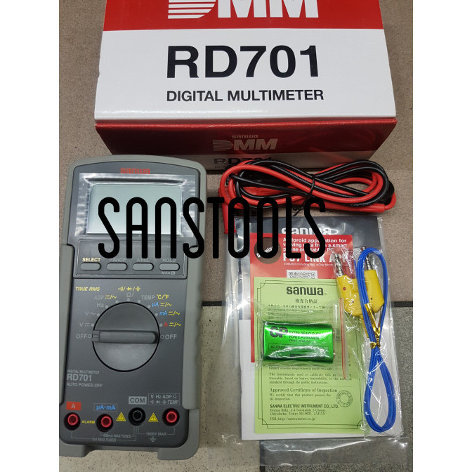 Jual SANWA RD701 DIGITAL MULTIMETER MULTITESTER RD-701 ASLI | Shopee ...