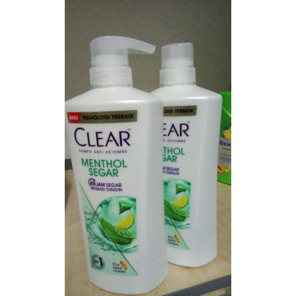 Jual Clear Shampoo Anti Ketombe Menthol Segar 660ml | Shopee Indonesia