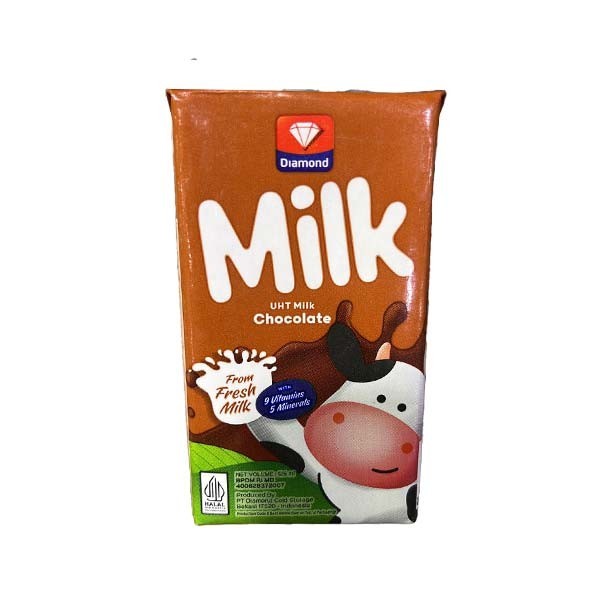 Jual DIAMOND MILK UHT CHOCOLATE 125 ML - SUSU | Shopee Indonesia