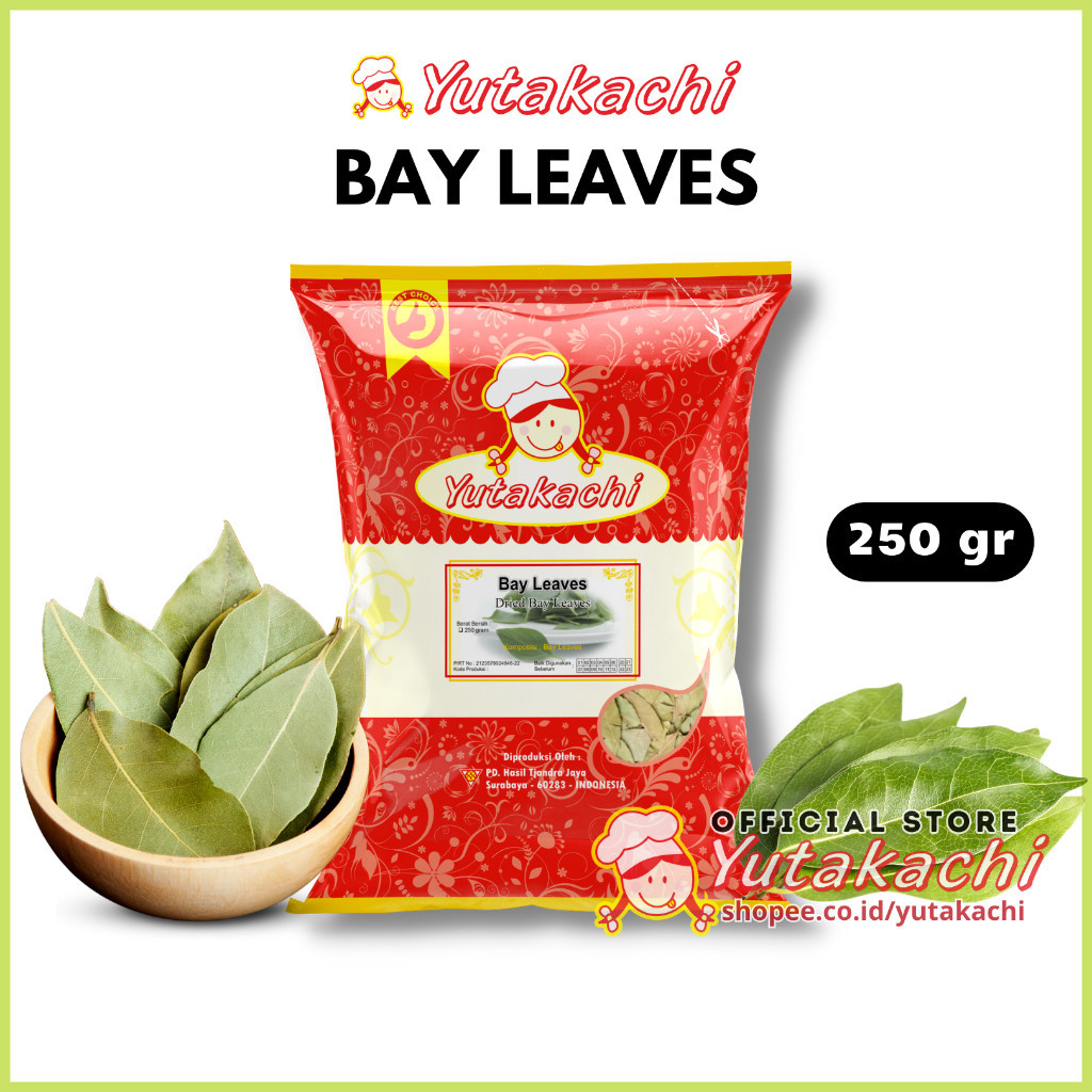Jual Bay Leaves (Daun Salam Kering) 250 gram Yutakachi / Daun Salam Import | Shopee Indonesia