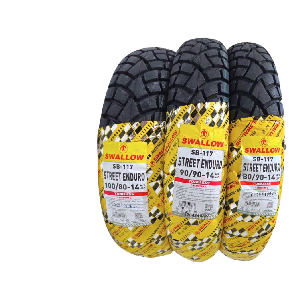 Jual Ban Luar Motor Swallow Tubeless Ring 14, Ring 17, Ring 18 Street Enduro SB-117 Sertififkasi ...