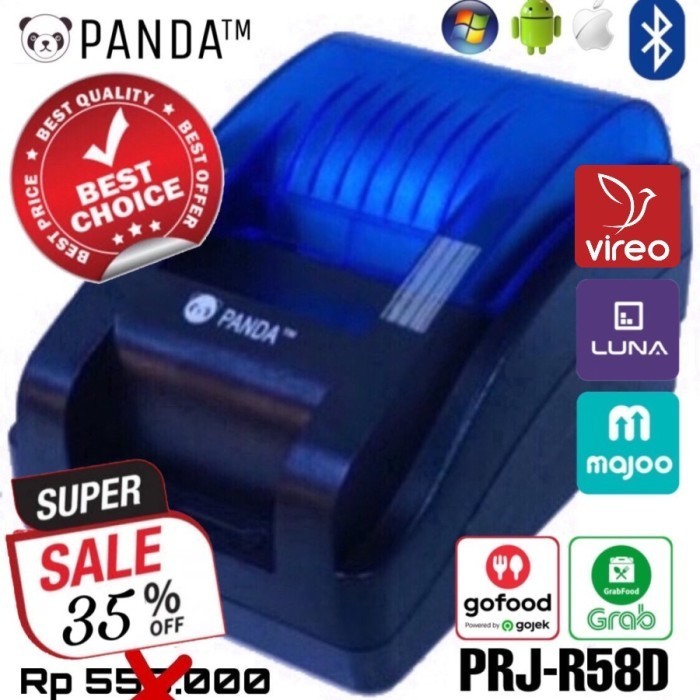 Jual PRINTER KASIR/PPOB THERMAL 58MM PANDA PRJ-R58D ANDROID (USB ...