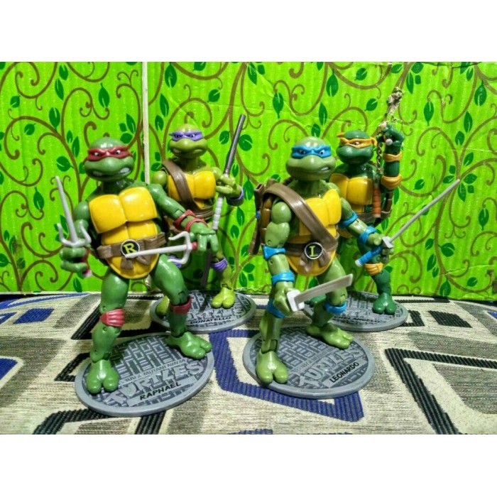 Jual Hot Sale!!! Kura Kura Ninja Turtles Action Figure Tmnt Set 4 Bh ...