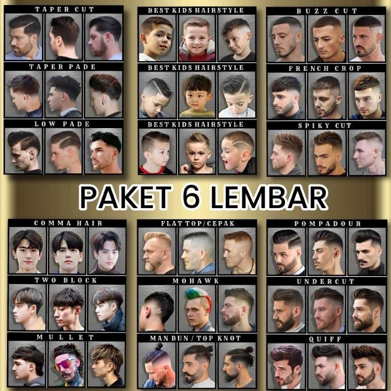 Jual POSTER BARBERSHOP POSTER SALON POSTER PANGKAS RAMBUT BARU | Shopee ...