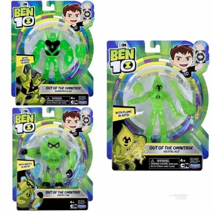 Jual Disc!! Ben 10 Out of Omnitrix Heatblast, Head Or Overflow 5inch ...