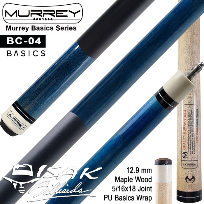 Jual PROMO MURREY BASICS BC-04 CUE - BLUE MAPLE POOL CUES STICK ...