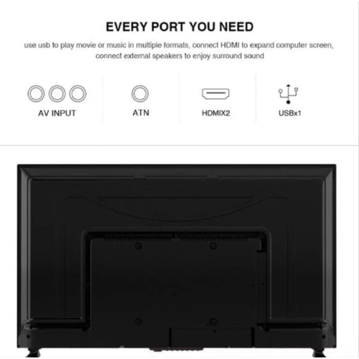 Jual COOCAA TV LED 40 Inch 40D5A Full HD TV Garansi 3 Tahun FREE Breket ...