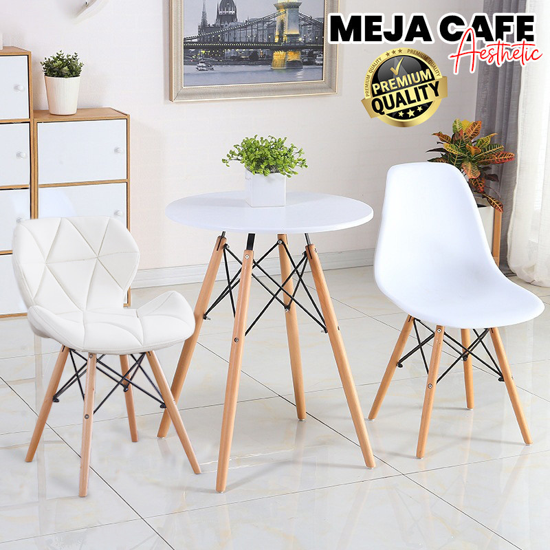 Jual Meja Cafe Minimalis Meja Ruang Tamu Coffe Table Bulat Diameter ...