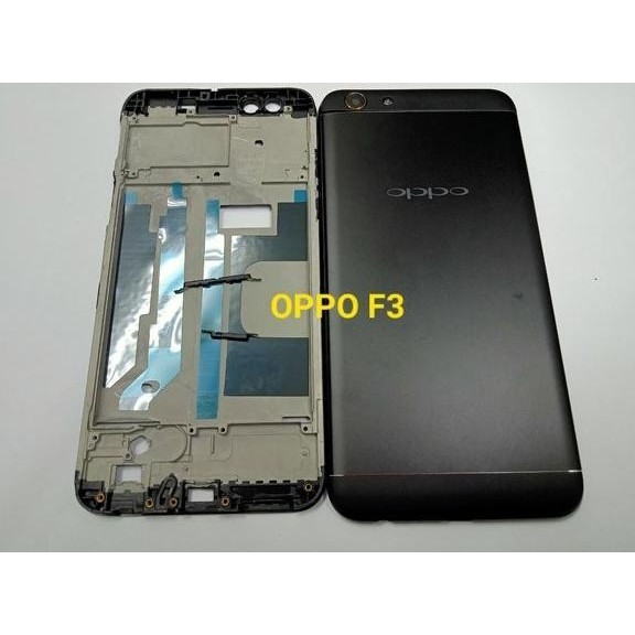 Jual CASING FULL SET DAN FRAME MIDDLE TULANG TENGAH TATAKAN LCD OPPO F3 ...