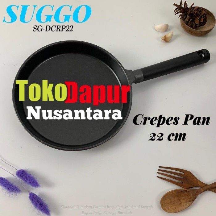 Jual TEPLON/PANCI/WAJAN KEBALIK KULIT LUMPIA/RISOLE SUGGO CREPES PAN 22 ...