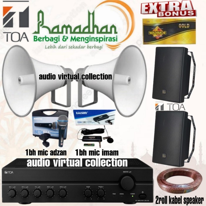 Jual PAKET SOUND SYSTEM TOA MASJID SUPER KOMPLIT II | Shopee Indonesia