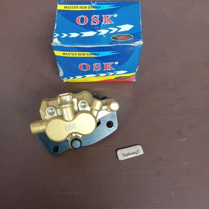 Jual KALIPER CAKRAM DISC BELAKANG SATRIA 2 TAK HIU LUMBA KOTAK KOMPLIT OSK | Shopee Indonesia