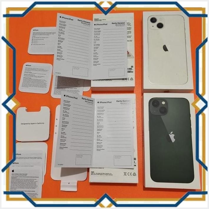 Jual [ABG] DUS BOX IPHONE 13 IBOX ORIGINAL COPOTAN STARLIGHT / GREEN ...