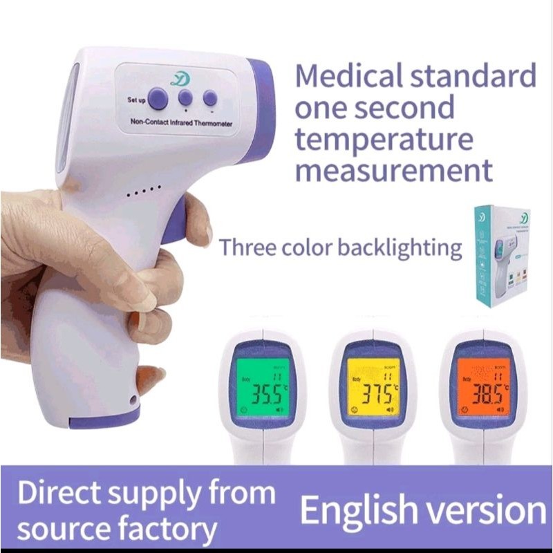 Jual Thermometer infrared thermogun FREE BATRAI digital alat ukur suhu badan termometer termogun ...