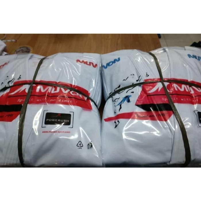 Jual BAJU KARATE MUVON POWER RUSH 2023 TERBARU ORIGINAL WHITE RED BLUE ...