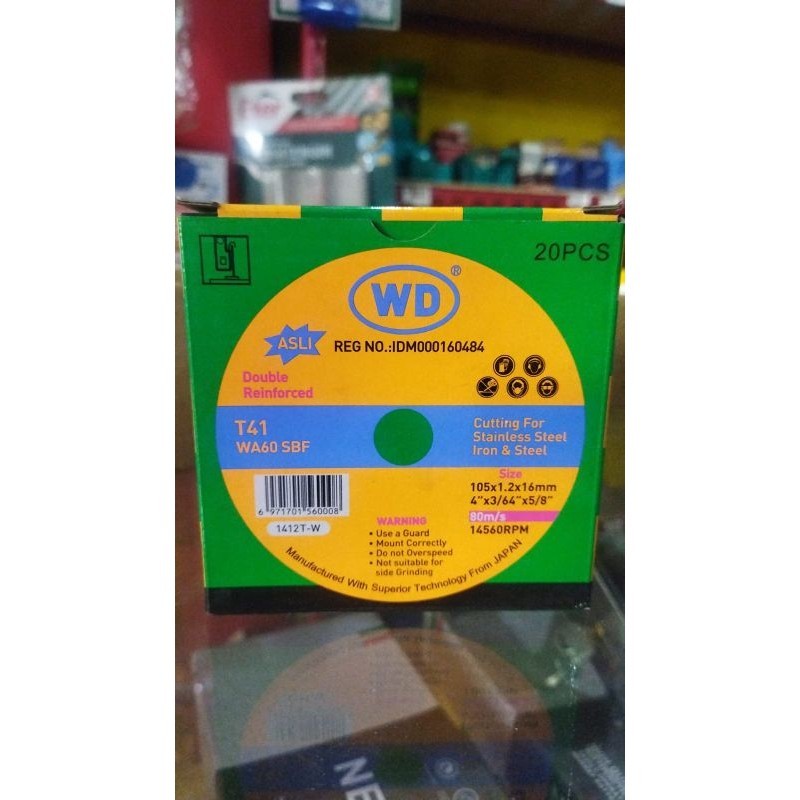 Jual batu potong WD / batu potong gerinda WD/ cutting wheel WD | Shopee ...