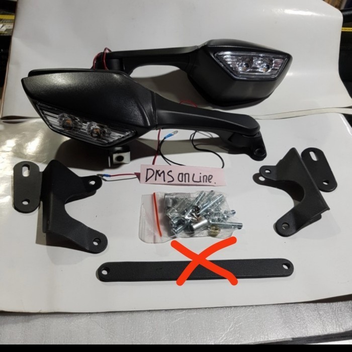Jual Spion Xmax 250 Zx10r Zx25r + Dududan, Spion X-max 250 + Sen Led ...