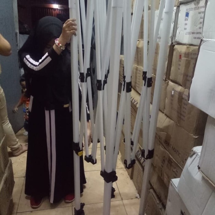 Jual Tenda Lipat Cahaya Matic Premium Uk 3Mx6M Ket Besi Rangka 1,2Mm | Shopee Indonesia