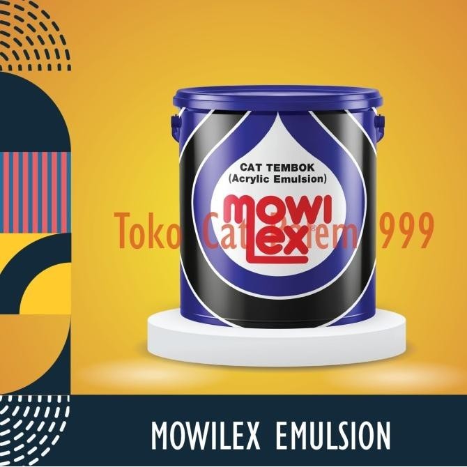 Jual Cat Tembok Interior Mowilex Emulsion Warna Putih E100 2 5 Liter
