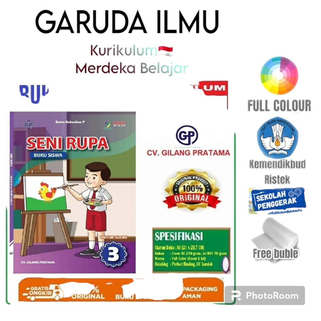 Jual Buku Siswa Seni Rupa SD/MI Kelas 3 Kurikulum Merdeka Gilang Pratama (GP) | Shopee Indonesia