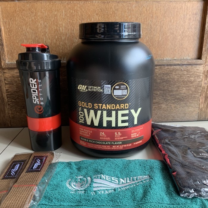 Jual BPOM ON Whey gold standard 5 lbs Wgs suplemen fitness not protein bar | Shopee Indonesia