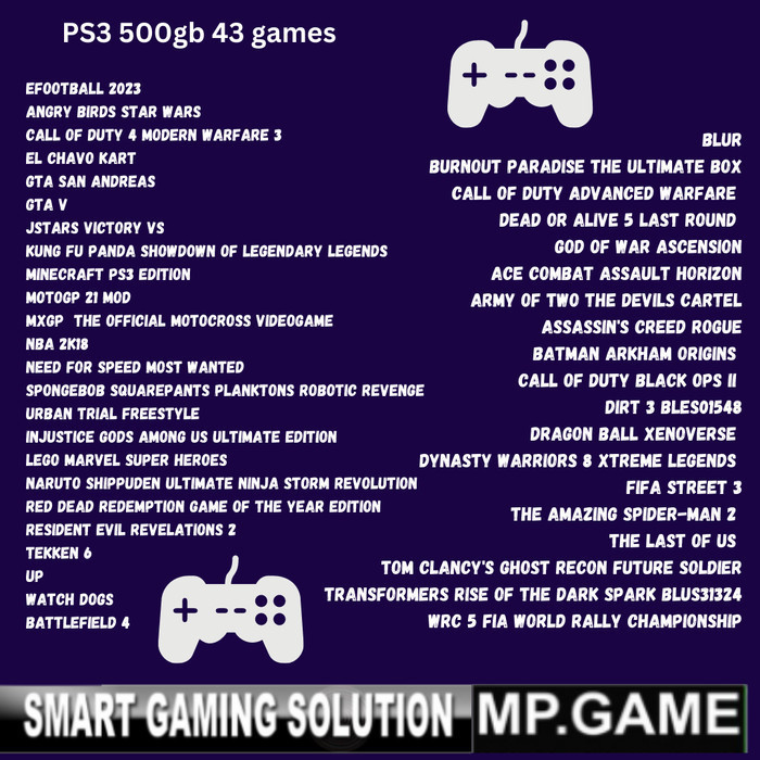 Jual Full Games Seri 3000 CECH Hen PS3 Slim Playstation 3 Slim Paket 2 ...