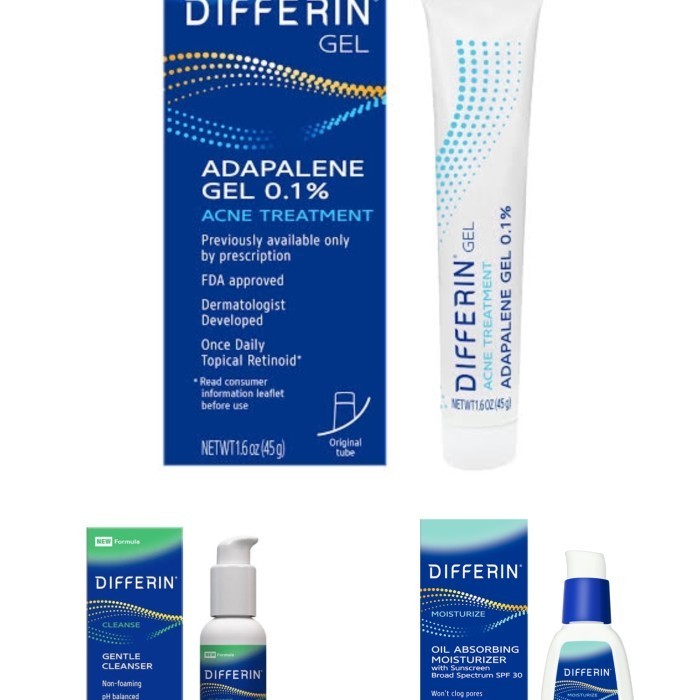 Jual Differin adapalene gel 0.1% gentle cleanseroil absorbing ...