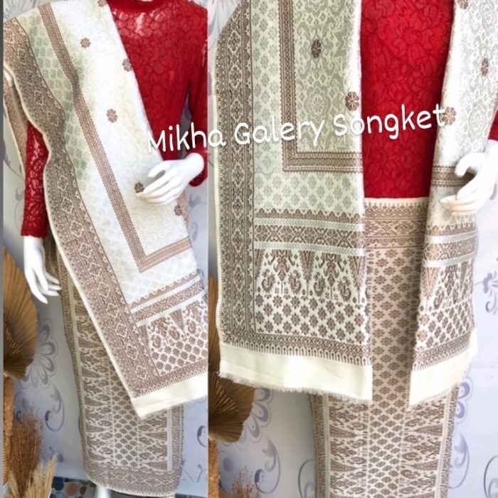 Jual Songket Palembang Lepus Benang Tembaga Berlian Sutra | Shopee Indonesia