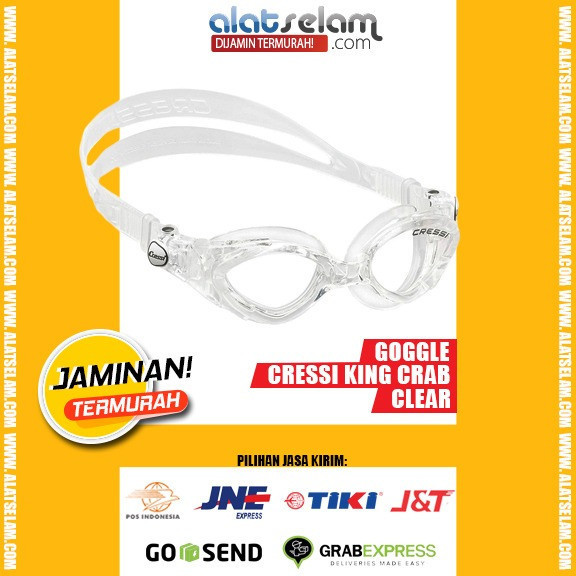 Jual Goggle / Kacamata Renang Anak Cressi King Crab Kids - CLEAR ...