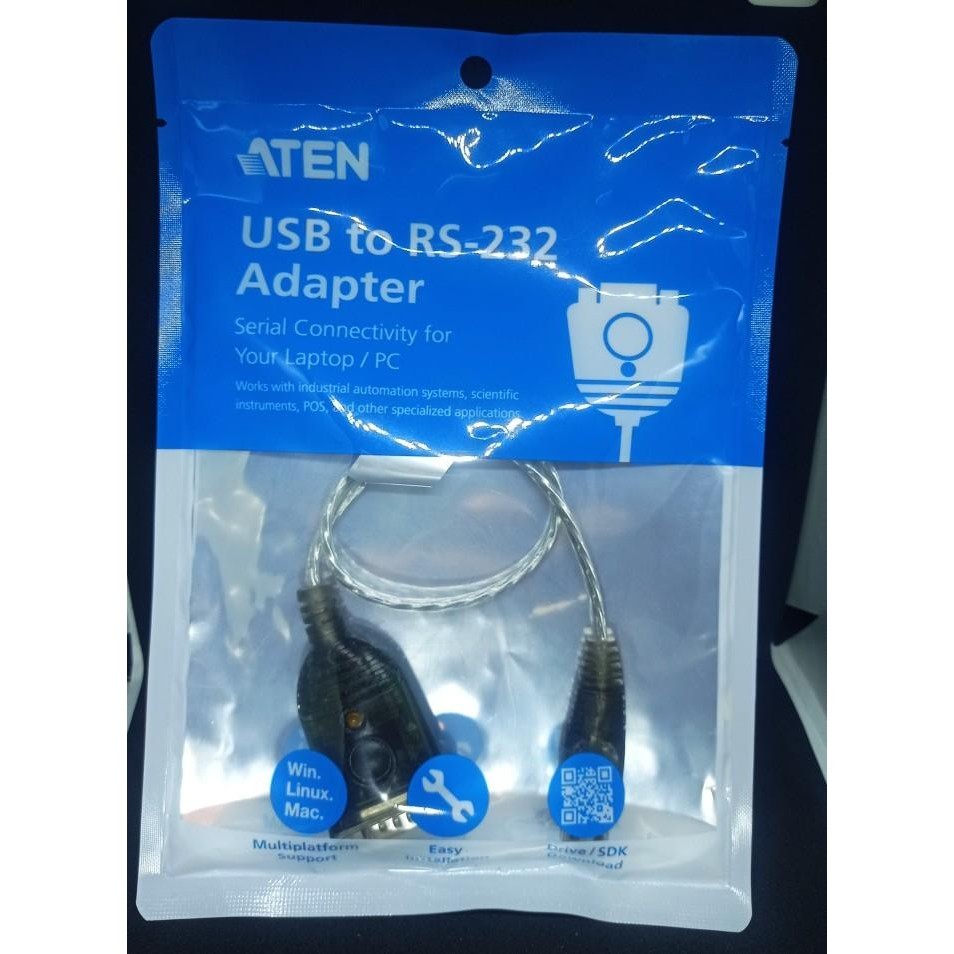 Jual ATEN UC-232A USB TO SERIAL RS232 DB9 CONVERTER CABLE | Shopee ...