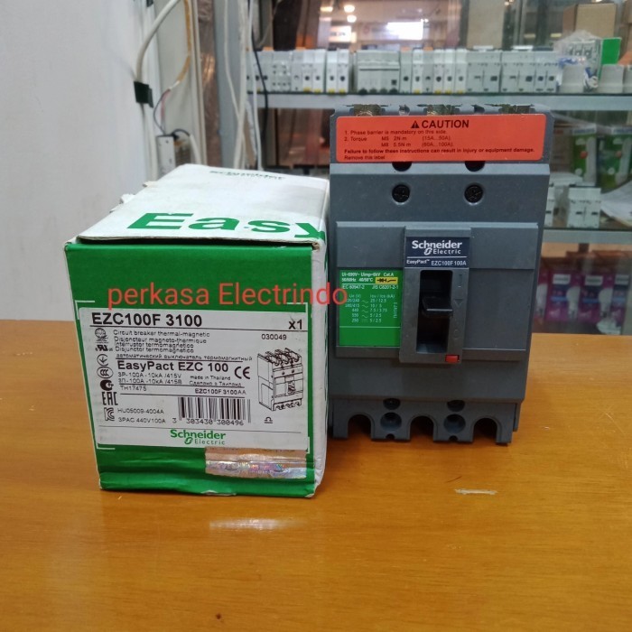 Jual MCCB SCHNEIDER EZC100F 3P 100A 18KA | Shopee Indonesia