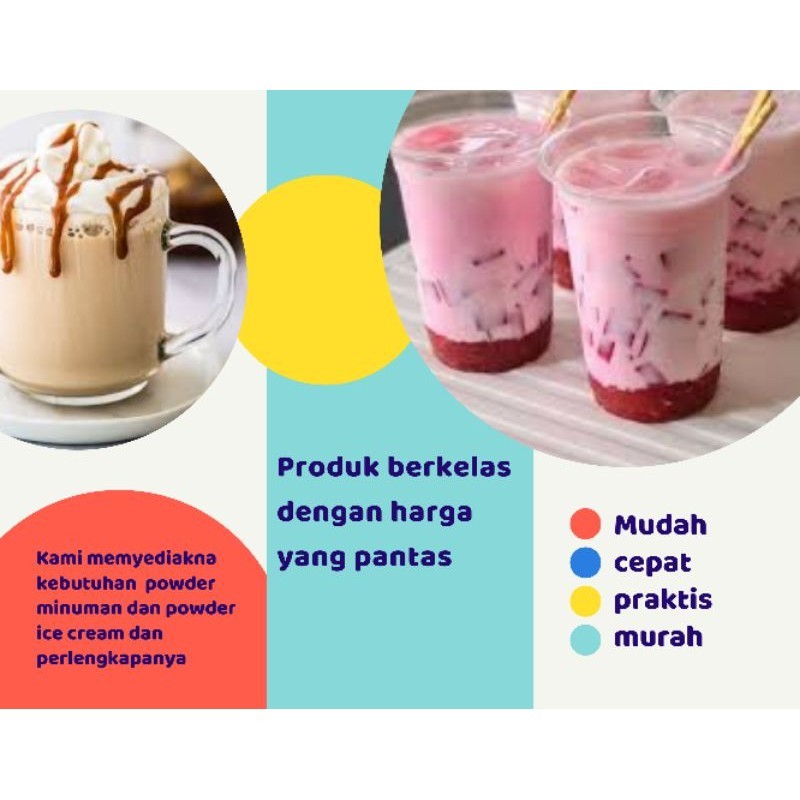 Jual PAKET BUBUK MINUMAN ES BUAH SEGAR VIRAL 1 KG / BUBUK MINUMAN ANEKA RASA 1 KG /BUBUK MINUMAN ...