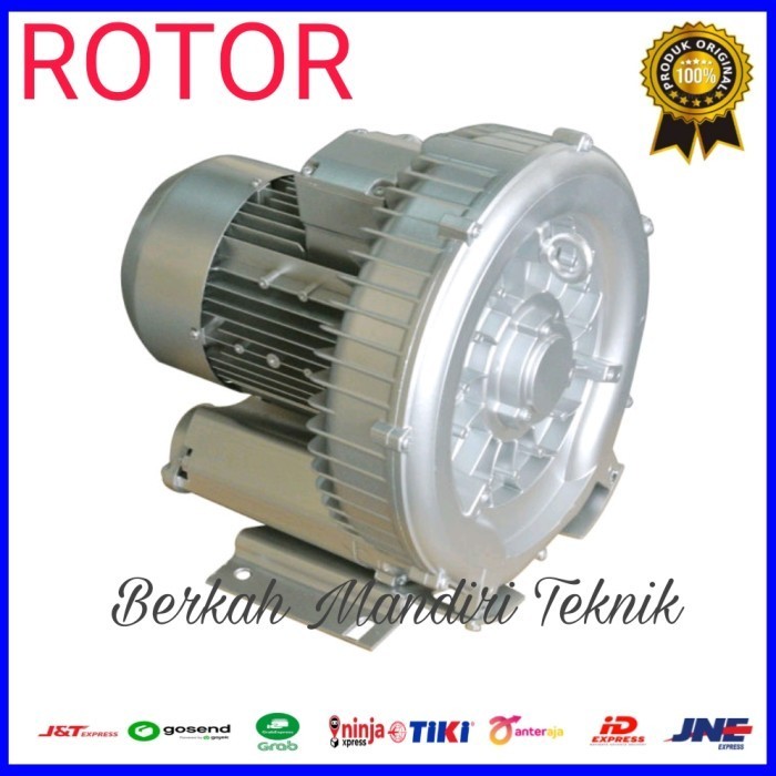 Jual Ring Blower ROTOR Vortex HB-1100 Watt 1/3Phase 220V Ring Blower ...