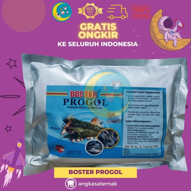 Jual Boster Progol @500gram - Boster Progol Perekat Pellet Ikan dan ...