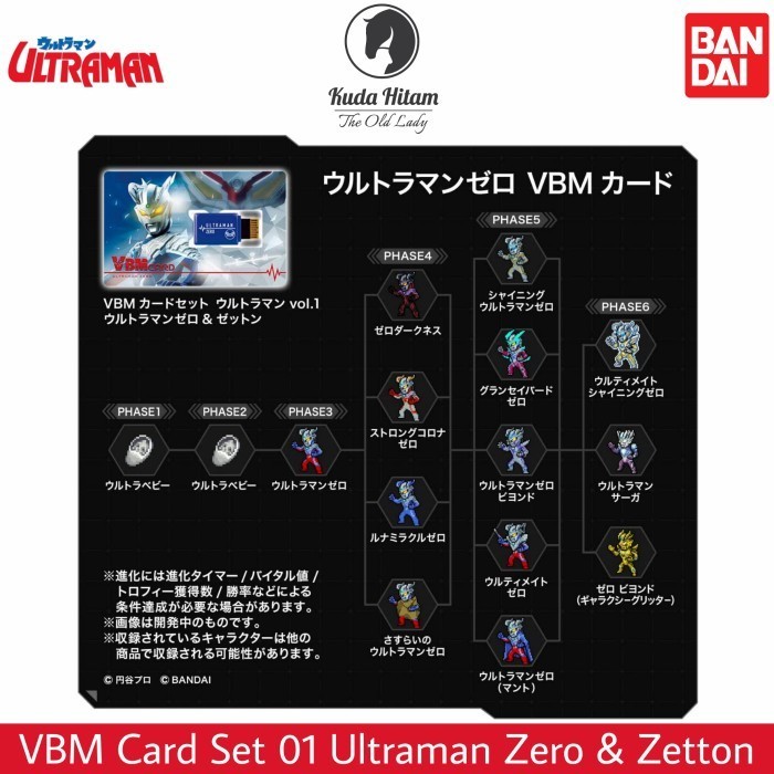 Jual Vbm Card Set 01 Ultraman Zero & Ultra Monster Zetton Vital Bracelet | Shopee Indonesia