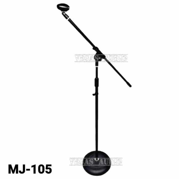 Jual ASL ROSE - MJ 105BK stand mic lantai kaki bulat full besi | Shopee ...