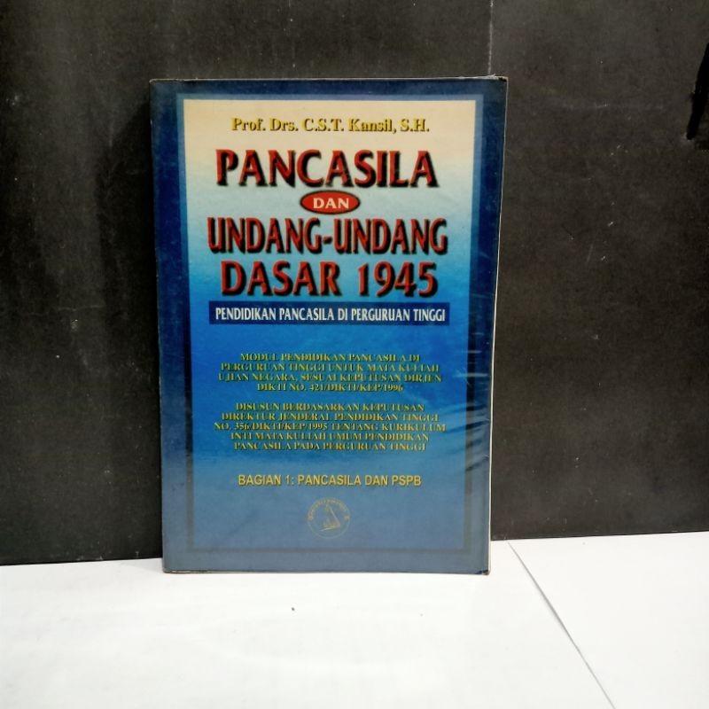 Jual Buku Pancasila Dan Undang Undang Dasar 1945 Prof Drs Cat Kansil Sh Shopee 