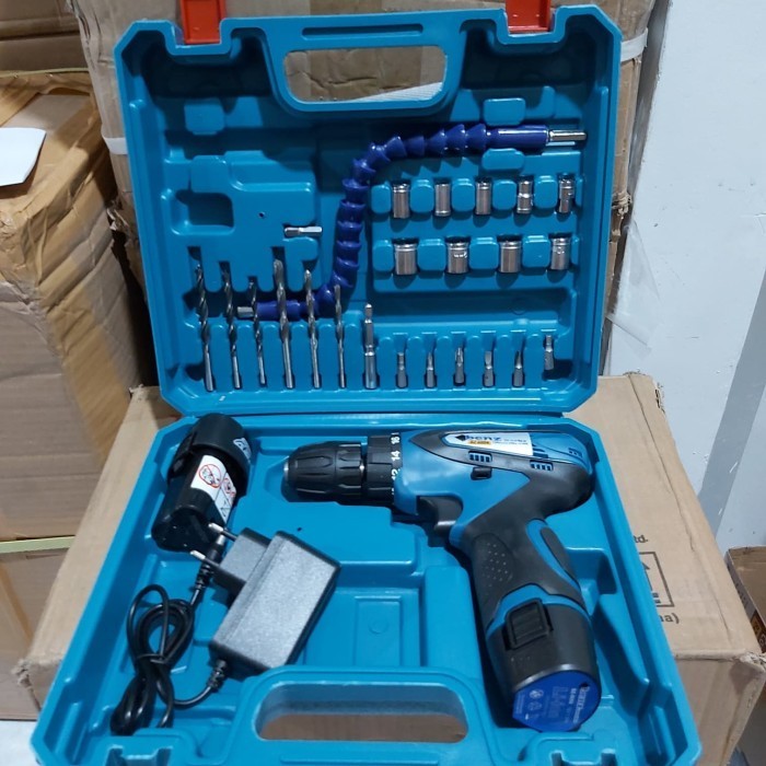 Jual Mesin Bor Cordless / Bor Baterai 12V Benz | Shopee Indonesia