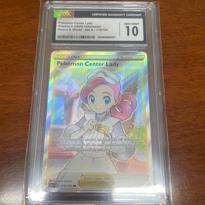 Jual Kartu Pokemon TCG ID Indonesia SWSH SC1a Center Lady SR CGC 10 PSA | Shopee Indonesia