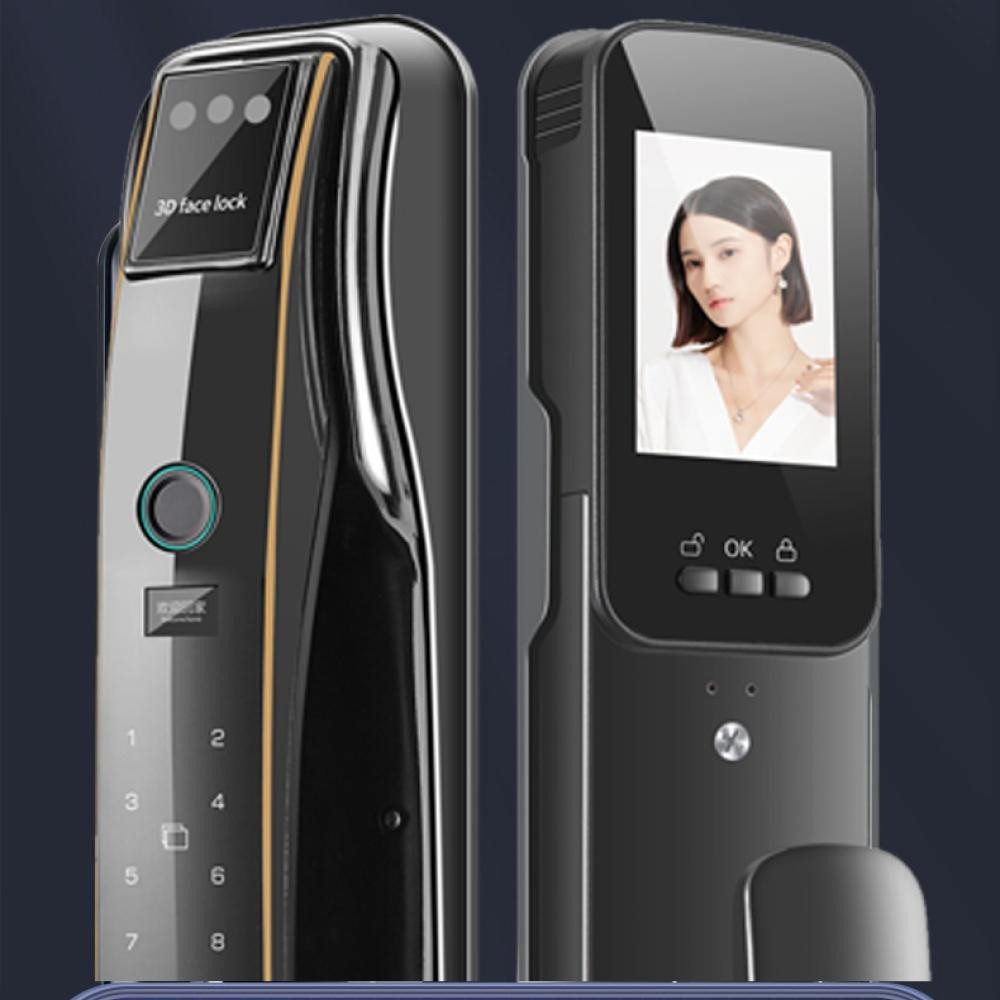 Jual Smart Door Lock Face Recognition Fingerprint Password Key Card ...