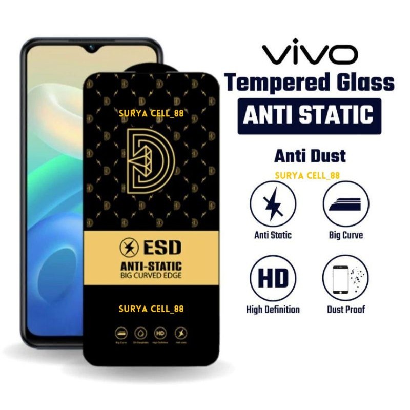 Jual Tempered Glass Anti Static Vivo Y75 5G Y75s Y76 5G Y76s Y77 2022 ...